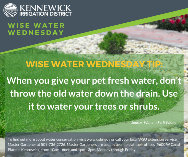 Water Conservation Tip - Kennewick Irrigation District