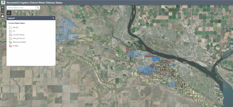 Water Status Map - Kennewick Irrigation District